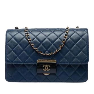 Chanel Sac bandouli&egrave;re vintage doccasion - Femme - Pre-owned - Bleu - Taille: ONE Size