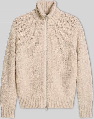 Marc O'Polo Strickjacke aus Schurwolle mit Stehkragen