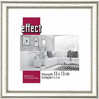 Effect Bilderrahmen 782516 Wandrahmen Profil 20, Holz, 13 x 13 cm, Silber
