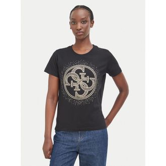 Guess T-Shirt W6BI30 K6051 Schwarz Regular Fit