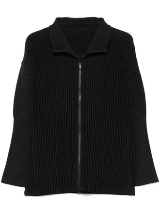 Homme Plissé Issey Miyake veste à design plissé - Noir