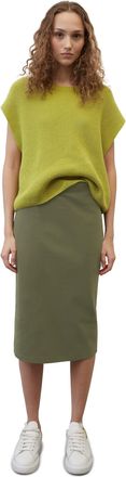Marc O'Polo Damen Jersey Skirt, Wild Olive, L EU