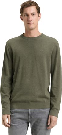 Tom Tailor Tom Tailor Herren 1039805 Pullover, 39401 - Tea Leaf Melange, XL