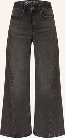 Raffaello Rossi Raffaello Rossi Wide Leg Jeans Sventy Mit Schmucksteinen grau
