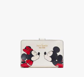 Kate Spade New York Disney X Kate Spade New York Minnie Klapp-Portemonnaie, Mittelgroß, Kompakt