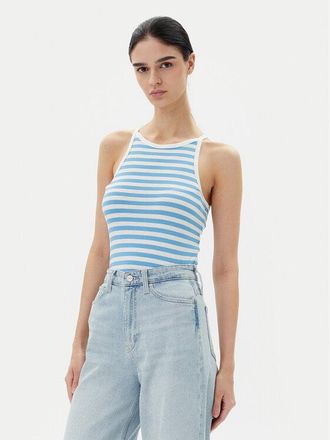 Pieces Top Jane 17155477 Blau Slim Fit