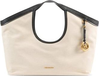 Michael Kors Sac cabas Haddie en coton m&eacute;lang&eacute;