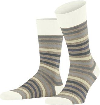 Falke Tinted Stripe M So laine coton fantaisie 1 paire, Chaussettes Homme, Beige Melange 4043, 43-46