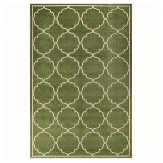 Jadorel Tapis ext&eacute;rieur kilim 160x230 vert rectangle KUMA