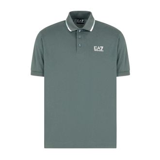 Emporio Armani Kurzarm Polo Shirts Kollektion - - Tops - Herren - Gr&uuml;n - S