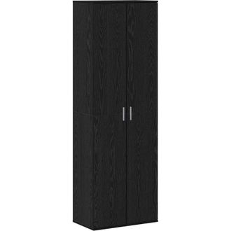 vidaXL Highboard Ch&ecirc;ne noir 60 x 35 x 180 cm Bois ding&eacute;nierie vidaXL