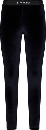 Tom Ford Femme, Pantalons, Bleu, Taille: 40 FR Velvet Leggings