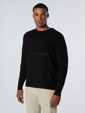 North Sails Pullover Viskosegewebe mit 3D-Schriftzug