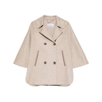 Max Mara Kurzer Umhang - - Jackets - Damen - Beige - M