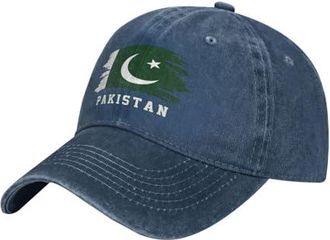 Generic Casquette Trucker Drapeau Pakistanais en Denim Pakistanais Anti-Soleil Casquettes De Golf Classique Ext&eacute;rieur Sunhat pour Golf Course Ext&eacute;rieur