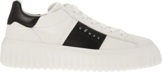 Hogan Low-Top Sneaker - Sporty Nappa Leather Sneakers With Vertical Stripe - Gr. 9_5 - in Wei&szlig; - f&uuml;r Damen