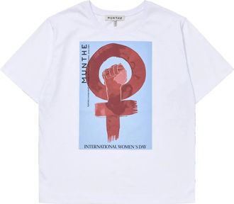 Munthe Femme, Tops, Blanc, Taille: 40 FR T-Shirt