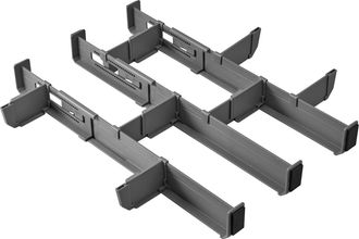 Metaltex Multi-Fit PLUS Besteckeinsatz, variabler Schubladenteiler