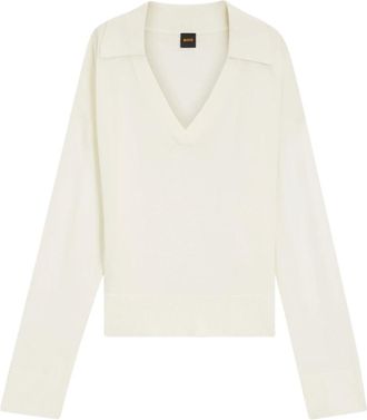 HUGO BOSS Damen, Strickwaren, Beige, SGr&ouml;&szlig;e