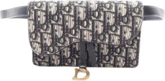 Dior Pre-owned Sacoche Oblique en Toile Dior - Femme - Pre-owned - Bleu - Taille: ONE Size