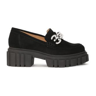 Kazar Wildleder-Halbschuhe mit Metallverzierungen - - Shoes - Damen - Schwarzk - 40 EU