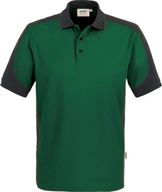 HAKRO Polo-Shirt Contrast Performance, Tanne, Unisex-Größe: 2XL