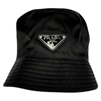 Prada Chapeau seau Prada Pre-owned Re-Nylon - Femme - Pre-owned - Noir - Taille: ONE Size
