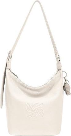 David Jones Paris - Sac Hobo port&eacute; &eacute;paule femme ville - Sac port&eacute; travers crois&eacute; - Taille Moyenne - Classique chic Pratique Grande capacit&eacute; (Coconut Cream)