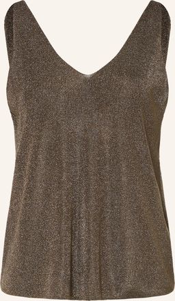 BA&SH Ba&Sh Stricktop Zuani Mit Glitzergarn gruen