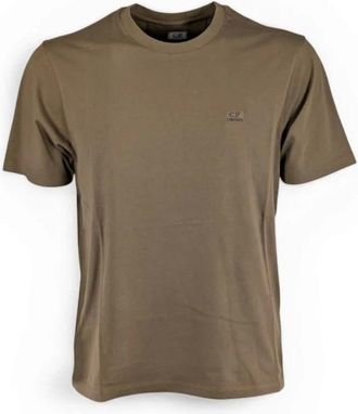 C.P. Company C.p. Company, Homme, Tops, Vert, Taille: L Logo T-shirt