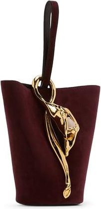 Chlo&eacute; Petit sac seau Eden Treasures en cuir daim