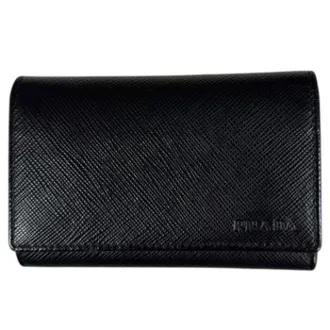 Prada unisex, Pre-owned, Noir, Taille: ONE Size Portefeuille en cuir Pre-owned