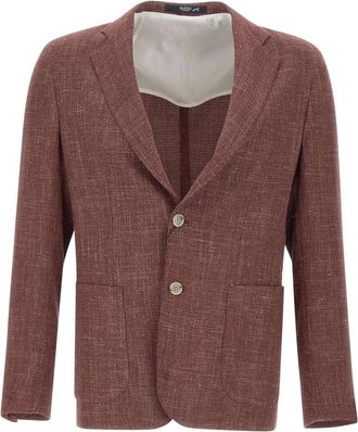 Barba Homme, Vestes, Rouge, Taille: M Easy J Mono Blazer