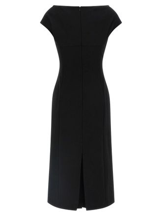 Ermanno Scervino Crossover Midi Dress - Black