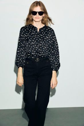 Gerard Darel Chemise imprim&eacute; en jacquard - LONNIE - Noir