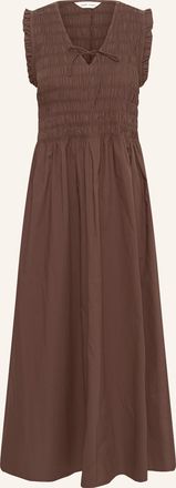 Part Two Kleid Borgnettepw Mit R&uuml;schen braun