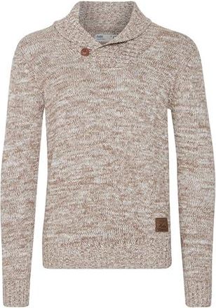 Solid SDPhil Homme Pull en Maille épaisse Pull à col châle 100% Coton Regular Fit, Taille:XL, Couleur:Dune (5409)