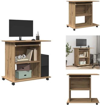 vidaXL Vidaxl - Schreibtisch Artisan-Eiche 80x50x75 cm Holzwerkstoff - Schreibtisch - Schreibtische - Bürotisch - Arbeitstisch
