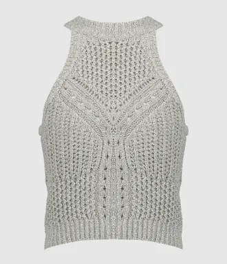 Iro Top Firoza tricot gris