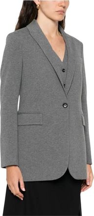 Circolo 1901 Femme, Vestes, Gris, Taille: 36 FR Cashmere Touch Blazer