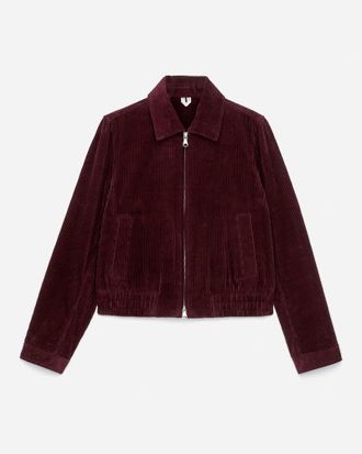 Arket Overshirt Aus Cord -Rot