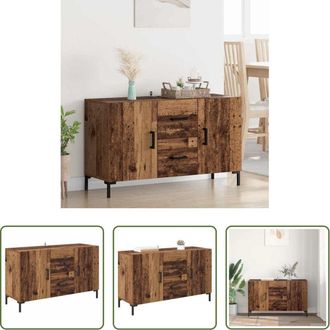 vidaXL Schubladen - Sideboard mit Schubladen Altholz 100 x 36 x 60 cm Holzwerkstoff
