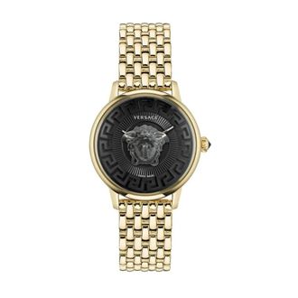 Versace unisex, Accessoires, Jaune, Taille: ONE Size Elegant Stainless Steel Dress Watch