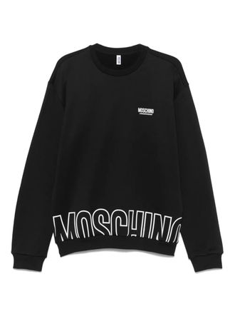 Moschino sweat à logo imprimé - Noir