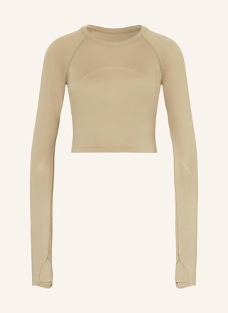 lululemon Lululemon Cropped-Longsleeve Swiftly Tech 2.0 braun