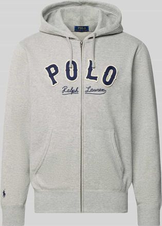 Polo Ralph Lauren Sweatjacke mit Label-Stitching und K&auml;nguru-Tasche
