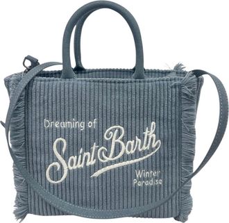 MC2 Saint Barth Femme, Sacs, Bleu, Taille: ONE Size Vanity Mini Corduroy