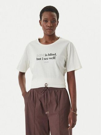 Liu Jo T-Shirt TA6266 JS923 &Eacute;cru Regular Fit
