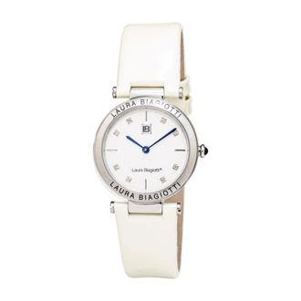 Laura Biagiotti Femme, Accessoires, Beige, Taille: ONE Size Montre habill&eacute;e &eacute;l&eacute;gante en cuir