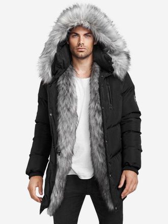 Trueprodigy Winterjacke Zayn Stylische Kapuze mit Fellimitat
